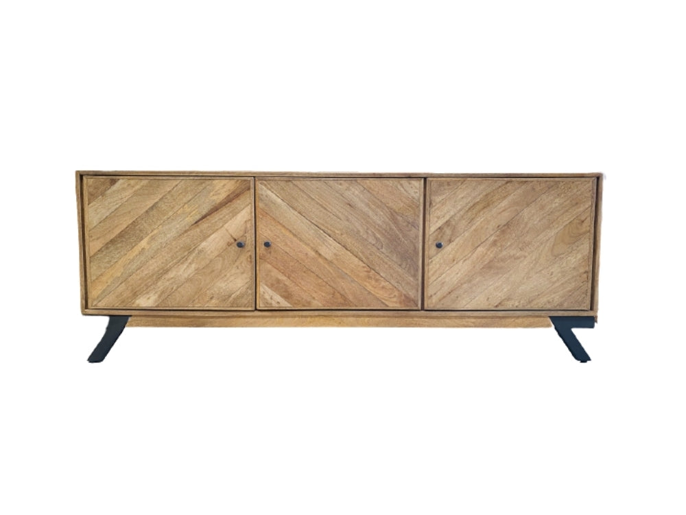 Herringbone TV Cabinet 3 Dr – enspirefurniture