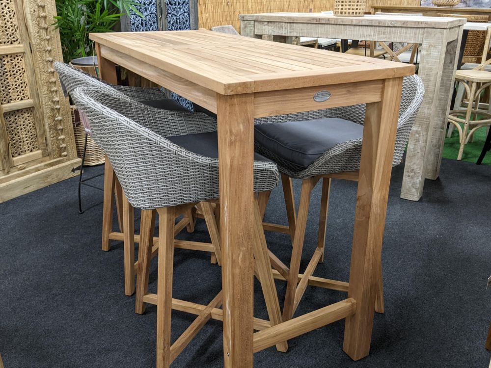 Montego Teak Bar Table 150 – enspirefurniture